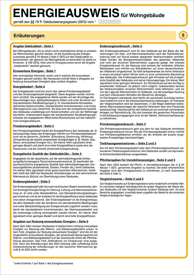 Neue Muster für Energieausweise veröffentlicht